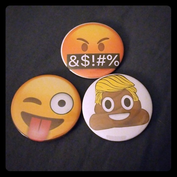 Accessories | Emoji Buttons | Poshmark